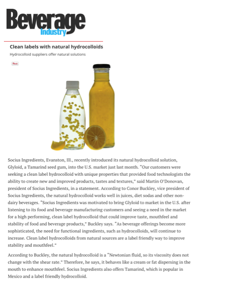 WHAT’S UP WITH OUR CLIENTS: SOCIUS INGREDIENTS - 3rd Coast PR